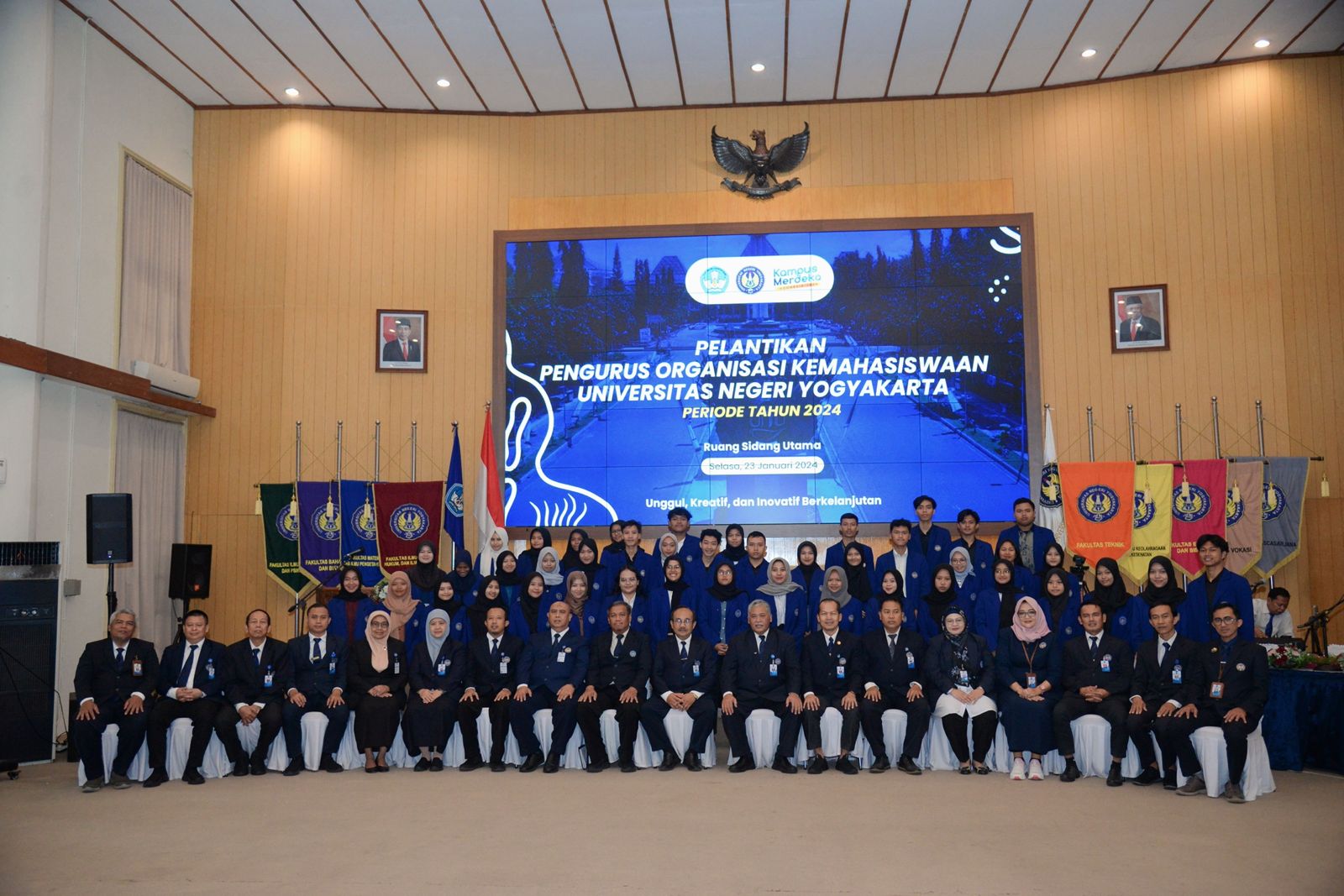 Pelantikan Pengurus Ormawa UNY Periode Tahun 2024 | Universitas Negeri Yogyakarta